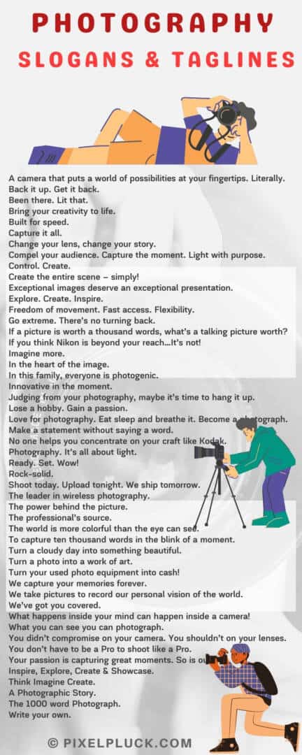 Top 50 Photography Slogans and Taglines for Professionals